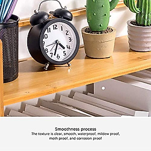 GELTDN Bookshelf Simple Desk Mini Creative Telescopic Shelf Double-Layer Storage Design, Free Up Desktop Space and Store Items Easily ( Size : 53CM )