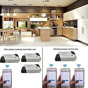 DSD TECH SH-BT01C Bluetooth Relay V2 Support Timer and Security Code for iOS and Android