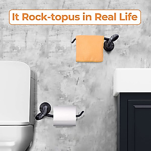 Octopus Toilet Paper & Mug Holder: Dive Into Nautical Elegance with Kraken Decor - Perfect Skull Toilet Upgrade & Dinosaur Taco Enthusiast Treat. Unique Octopus Tentacle Theme