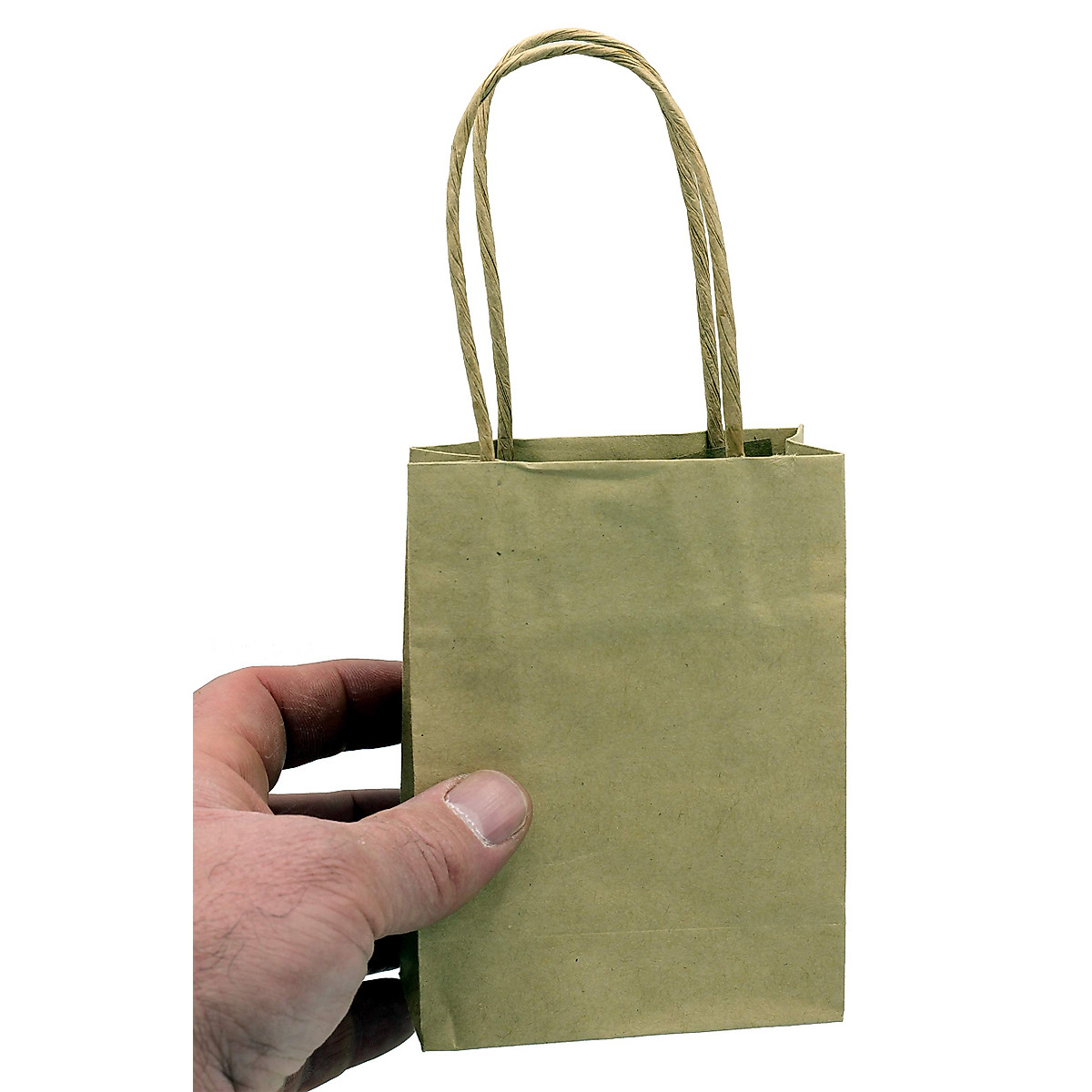 Creative Hobbies® Small Kraft Paper Gift Handle Bags - Weddings, Favors, Goody Bags - Wholesale Pack of 13 Bags