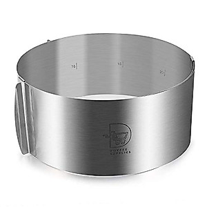 Cake Mold and Acetate Sheets for Baking, 6 to12 Inches Adjustable Stainless Steel Cake Ring, 5.5 x 394 inch Mousse Cake Sheets, Cake Collar Cake Mousse Mould, Cake Baking Cake Decor set