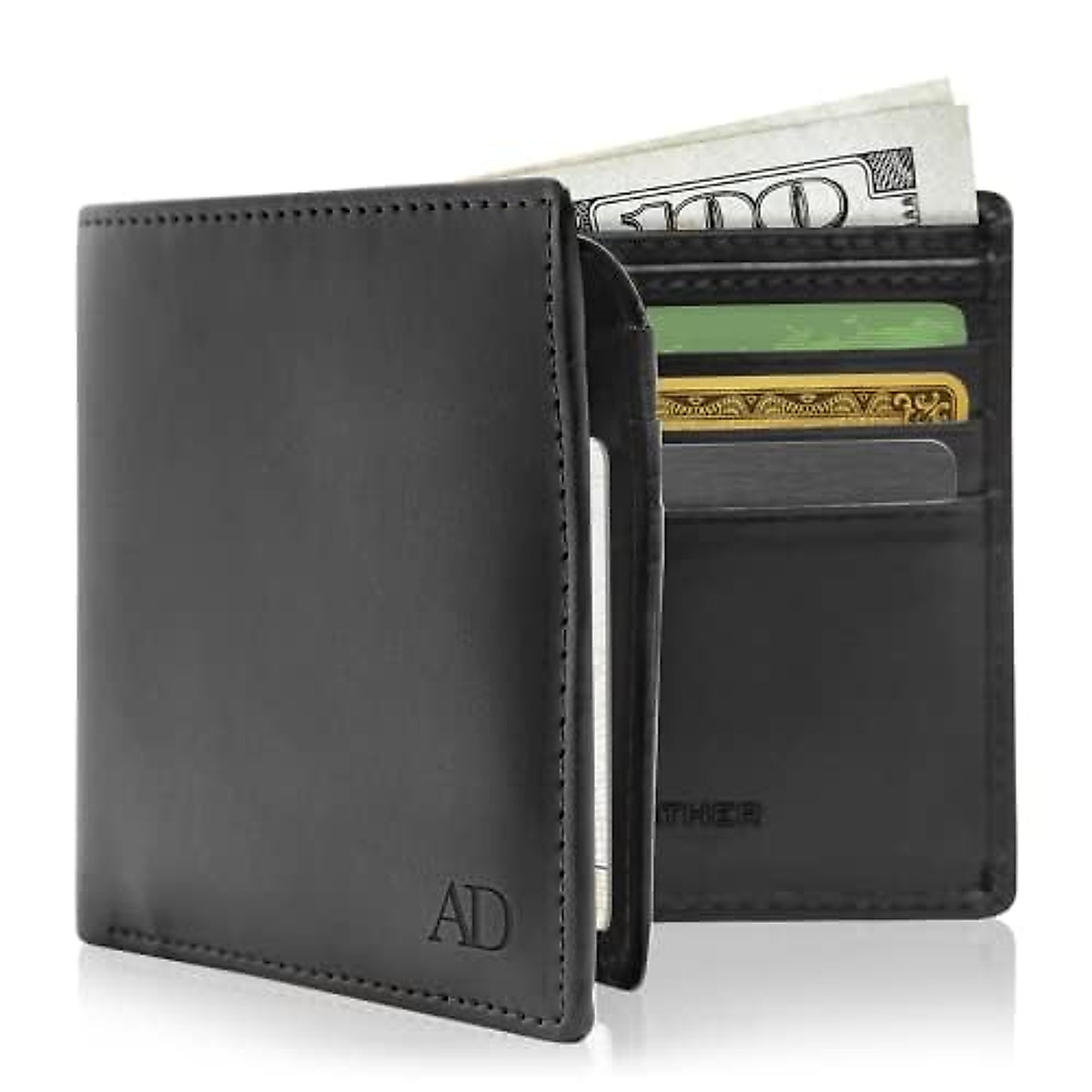 Access Denied Vegan Leather Bifold Wallets For Men - Cruelty Free Non Leather Mens Wallet With ID Window RFID Gifts For Him