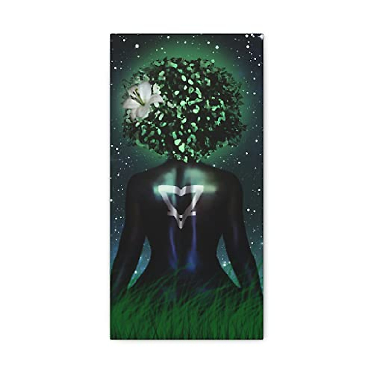 The One With The Mother 10x20 Canvas Wall Art Zodiac Virgo, Taurus, Capricorn, Mother Earth Nature Black Beauty Feminine Woman Easy To Display Decor Living Room Bedroom Office Wall Decor Home Decoration
