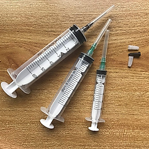 Syringe 13 Pack with needle- 30ml,10ml,5ml,3ml,1ml Syringes with Blunt Tip Needles and Storage Caps Great for Refilling and Measuring E-Liquids, E-cigs, E-juice, Wood Glue, Glues, Adhesives, Light Oil