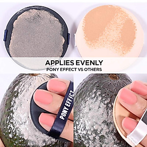 PONY EFFECT Smooth Dough Puff V2 | Cushion Puff | 2 Pcs Powder Puff for cushion makeup | K-Beauty