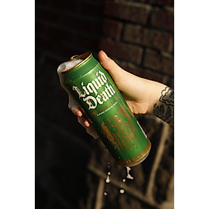 Liquid Death, Severed Lime Sparkling Water, Lime Flavored Sparkling Beverage Sweetened With Real Agave, Low Calorie & Low Sugar, 8-Pack (King Size 19.2oz Cans)