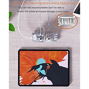 European Travel Plug Adapter with USB, WRXDMC Adapters for Travel Europe, US to Europe International Power Adapter Travel Essentials with 6 Outlets 3 USB for EU Spain France Germany Iceland Greece