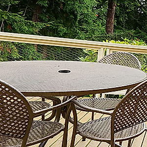 Outus Patio Table Umbrella Hole Ring Umbrella Cone Wedge Plug Umbrella Stabilizer Sleeve for 2 to 2.5 Inch Patio Table Hole and 1.5 Inch or Umbrella Pole Adapter(Black,4 Pieces)