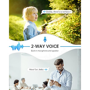 WESECUU Light Bulb Security Camera, 2.4G/5G WiFi Security Cameras Wireless Outdoor Indoor for Home Security, 2-Way Talk, Human Detection, Color Night Vision, Compatible with Alexa