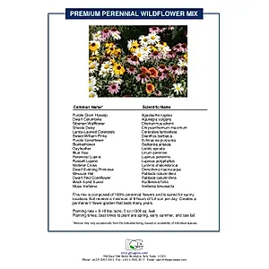 Bulk Wildflower Seed Shaker – Perennial Flower Seeds Mix to Plant Anywhere, by Geva Grow | 20 - Different Type Beautiful Perennial Wildflower Seeds Bulk 900,000+ Seeds, 1 Pound Tub