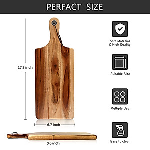 Acacia Wood Cutting Board, Cheese Board Charcuterie Boards, Wood Cheese Platter, Serving Tray Charcuttery Meat Plate Pro, Best Gifts For Christmas, Thanksgiving, House Warming, Wedding Anniversary