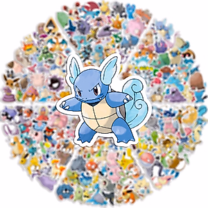 300 PCS Cute Cartoon Anime Stickers Cool Cartoon Stickers for Water Bottles,Laptop,Phone,Skateboard,Bicycle