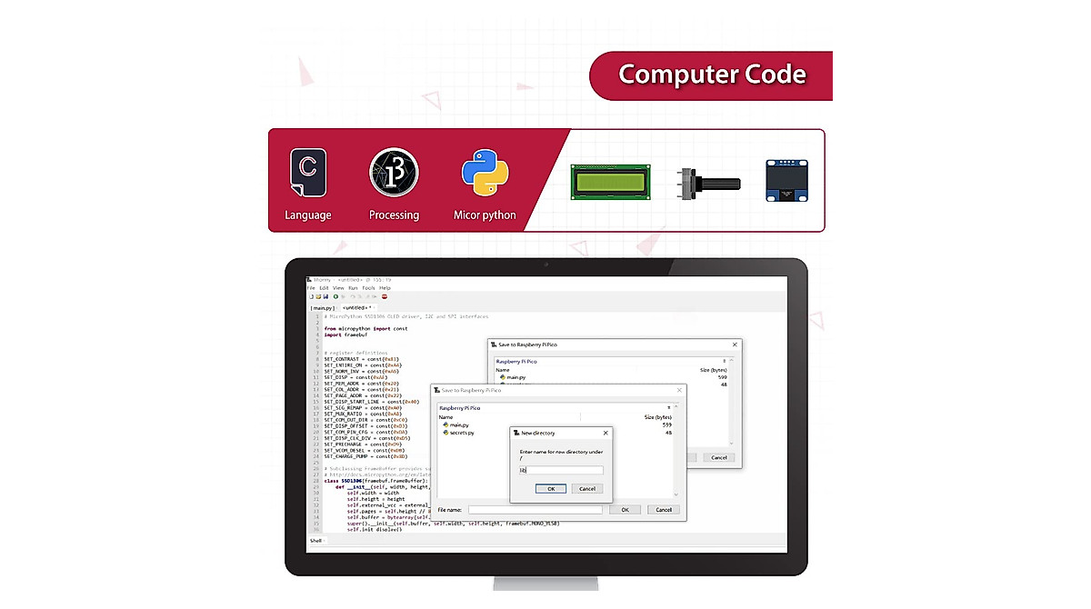 GeeekPi Raspberry Pi Pico W Kit for IoT Projects