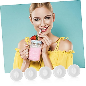 20pcs Bamboo and Wood Cover Silicone Stopper Straw Holes Wooden Lid Silicone Plugs Wood Lid Straw Plugs Wood Cover Straw Plugs Straw Fixing Plugs Wooden Cover Straw Plugs