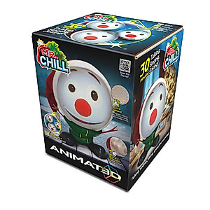 ANIMAT3D Mr. Chill Talking Animated Snowman with Built in Projector & Speaker Plug'n Play