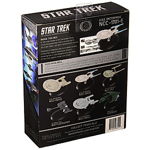 Eaglemoss Star Trek The Official Starships Collection #8: USS Enterprise E Ship Replica Toy, Multicolor