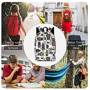 Backpack Bright Insects School Bookbag for Boys Girls Computer Backpacks Book Bag Travel Hiking Camping Daypack