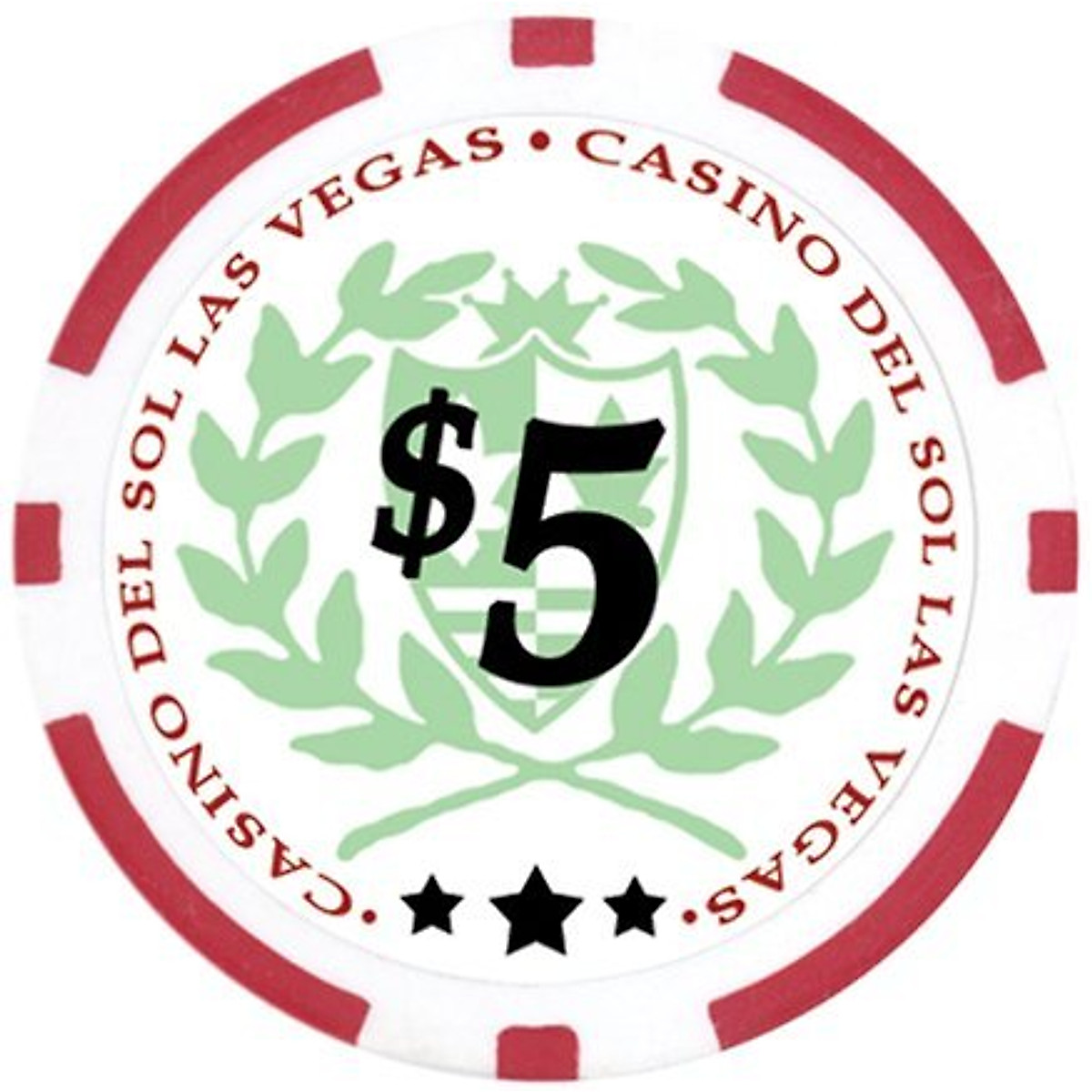 DA VINCI Professional Set of 500 11.5 Gram Casino Del Sol Poker Chips with Denominations, 2 Decks of Plastic Playing Cards, 2 Cut Cards & 3 Dealer Buttons (Silver Aluminum Frame Case)