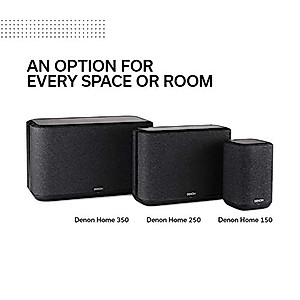 Denon Home 250 Wireless Streaming Speaker (Factory Certified Refurbished, Black)