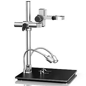 TOMLOV Digital Microscope 13" Pro Boom Stand Base BS04, 42MM(1.65INCH) Diameter Holder Ring for DM401 DM402 Pro Max DM9 DM201 DM202 DM501 Arm LCD Coin Microscope 2k Digital Magnifier