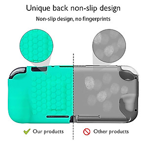 Silicone Case for Nintendo Switch Lite, Anti-Shock, Anti-Scratch and Non-Slip Protective Cover with Ergonomic Grip Design, Drop Protection Grip Case for Nintendo Switch Lite - Turquoise