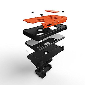 iPhone X Case - Zizo [Bolt Series] with Free [iPhone X Screen Protector] Kickstand [12 ft. Military Grade Drop Tested] Holster Belt Clip