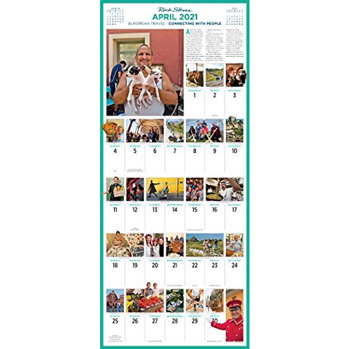 Rick Steves' Europe Picture-A-Day Wall Calendar 2021