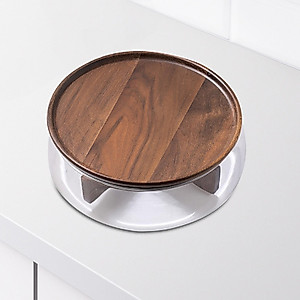 DimyFew Food Storage Container Nut Serving Bowl with Lid Meal Prep Container Nuts Storage Box for Dessert Fruit Snack Family Dinner, No Knob with Divider