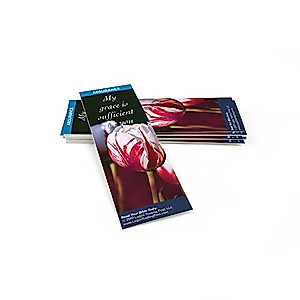 Christian Bookmark with Bible Verse, Pack of 25, Assurance Themed, My Grace is Sufficient for You, 2 Corinthians 12:9