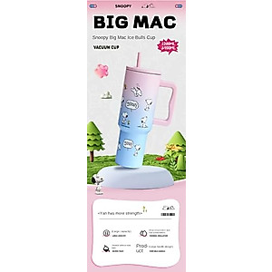 newdou A gift for ladies and girls. A stainless steel tumbler with a handle, a travel coffee cup, suitable as a birthday or Christmas gift. Capacity: 40 ounces.