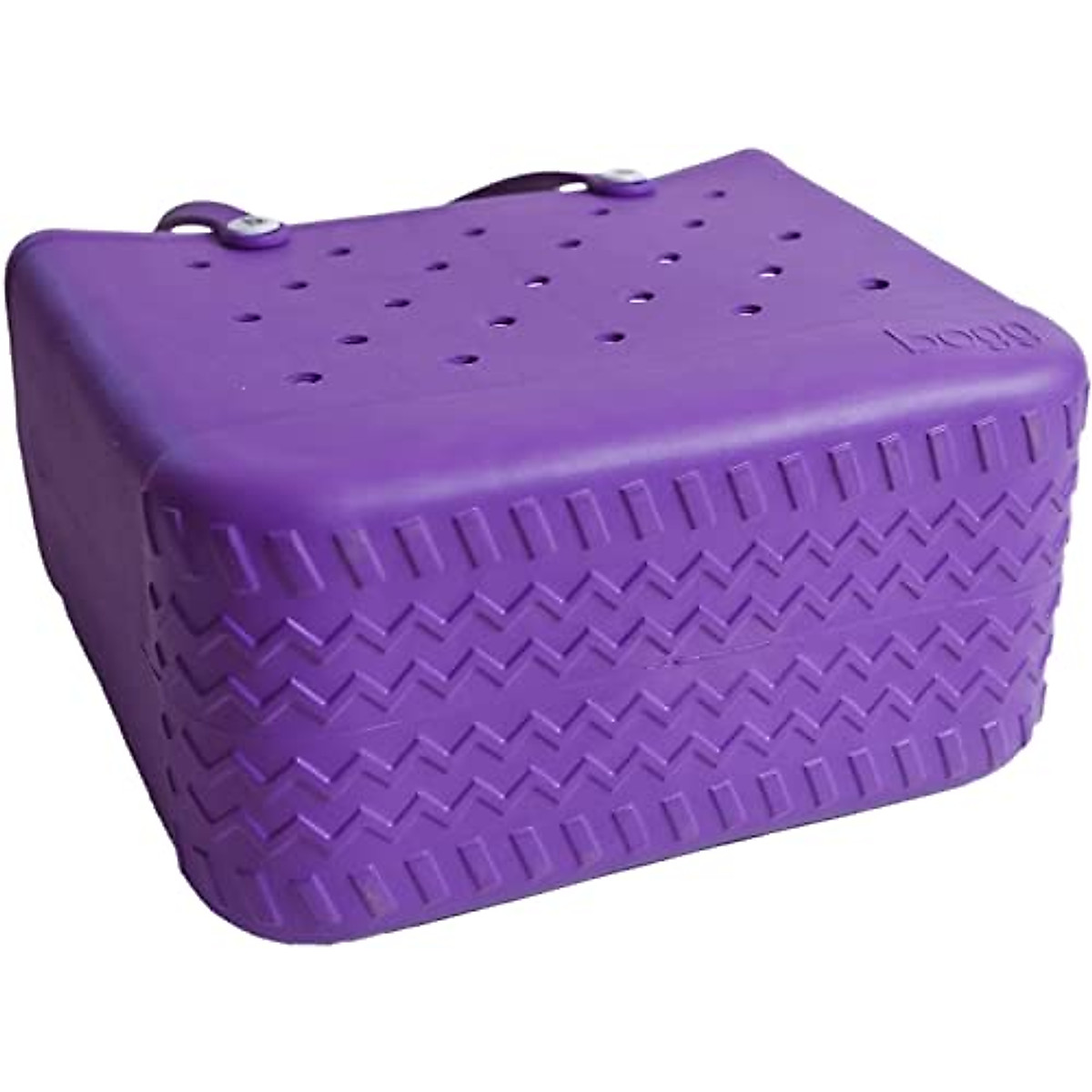 OversizedRubber Beach Bag Waterproof EVA Portable Handbag Travel Bags with Holes Tote Bag for Beach Outdoor Boat Pool Work Sports (purple, oversized)