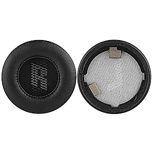 Geekria QuickFit Replacement Ear Pads for JBL Live 460NC Wireless On-Ear Headphones Ear Cushions, Headset Earpads, Ear Cups Cover Repair Parts (Black)