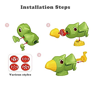 2 in 1 Dinosaur Playdough Toys, Creations Set of Dino Color Dough Toys, Parent-Child Interaction Game Playset for 3 4 5 6 Years Old Boys Girls Kids Birthday Yellow