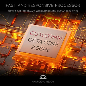 Chainway P80 RFID Scanner Android Tablet, Impinj E710 RFID Tag Reader (UHF GS1 EPC GEN2), Zebra SE4710 2D/1D/QR Code Scanner, Android 13, WiFi, GPS, NFC, Bluetooth, Heavy Duty, 8700mAh All-Day Battery