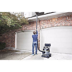 WORKSHOP Wet/Dry Vacs Vacuum Gutter Cleaning Kit WS25051A 2-1/2-Inch Wet/Dry Shop Vacuum Accessories Designed For Gutter Cleaning, Black