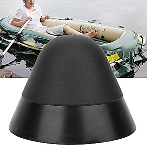 OUKENS Boat Head Protector, Black PVC Anti-Collision Head Boats 90 Degree Protector Kayak Cone Accessory for Inflatable Boat Canoe