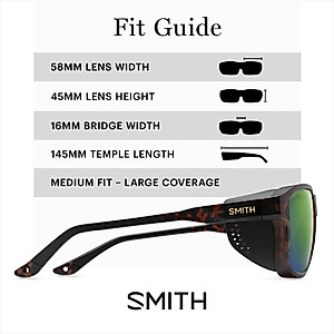 SMITH Embark Sunglasses – Performance Sports Sunglasses with Removable Side Shields for Skiing, Snowboarding & More – For Men & Women – Matte Tortoise + Green ChromaPop Polarized Mirror Lens