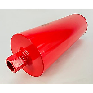 6" Inch Diamond Wet Core Drill Bit 1-1/4” Threaded by BLUEROCK Tools for Concrete Rebar Asphalt Brick Rock Masonry Hole Barrel Coring