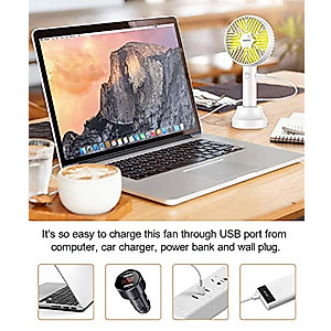 Gasince Handheld Fan Mini Fan,Small Personal Portable Fan, USB Desk Fan,Rechargeable Eyelash Fan for Makeup,8-13hours Operated Small Makeup Eyelash Fan for Women Girls Outdoor and Indoor (Pink)