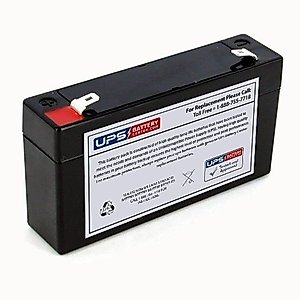 6V 1.2Ah F1 SLA Replacement Battery for Leoch DJW6-1.2