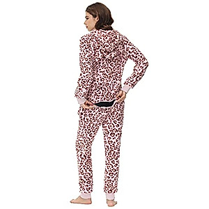 Zexxxy Women’s Stitch Costume Leopard Print Onesies Oversized Pluse Size Pink Leopard Print 2Xl