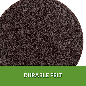 Scotch FP821-44NA 1 Inch Felt Pads, 1", Brown, 44 Count