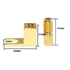 WYVERN AUDIO [4 Pack] 4 pcs Total Hi-end Banana to Spade Adapter Plug/Speaker Cable Connector 4 PCS [Wy-yp01 / Spade De L]