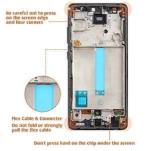 A-MIND for Samsung Galaxy A52 5G SM-A526 Original LCD Display Touch Digitizer (Not for A52 4G) A526U A526T A526V A526A A526B A526U1 A526W Screen Replacement Full Assembly Repair Kits with Frame