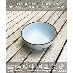 Mora Ceramic Plates and Bowls Set, Assorted Colors - Cereal Bowls and Salad Plates Bundle - Microwave, Dishwasher, and Oven Safe