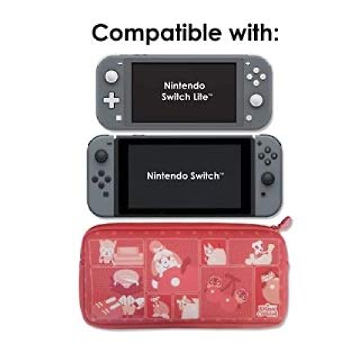 Controller Gear Protective Portable Neoprene Travel Carry Case - Animal Crossing - Quilted Tone.