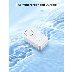 Govee Water Detectors 7 Pack Sensor with 100dB Adjustable Audio Alarm Bundle with Govee WiFi Smart Gateway with Alert Email & APP Push for Home Bedrooms