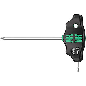 Wera 5023452001 467/7 TORX HF Set 1 Screwdriver Set T-Handle TORX Screwdrivers with Holding Function, 7 Pieces
