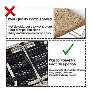 STORAGE MANIAC Tabletop Ironing Board with Iron Rest, Portable Ironing Board with Cover and Pad, Compact Space Saving Foldable Countertop Ironing Board for Home Supply, Dorm, Travel - Maze