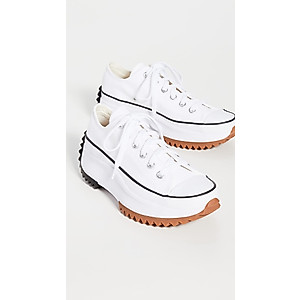 Converse Women's Run Star Hike Platform Sneakers, White/Black/Gum, 7.5 Medium US